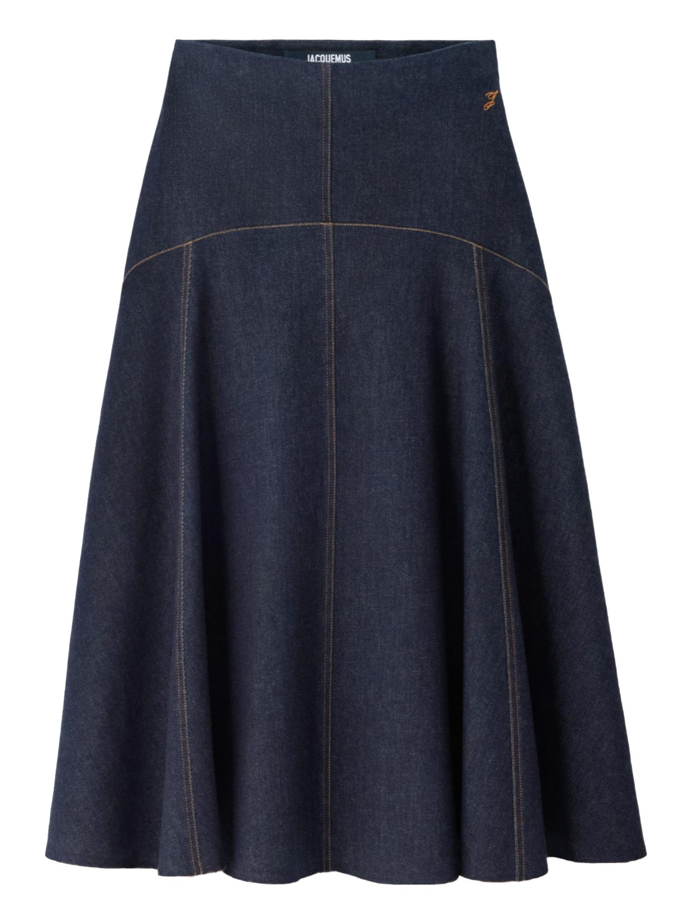 JACQUEMUS Jacquemus Triangle de Nîmes Denim Skirt